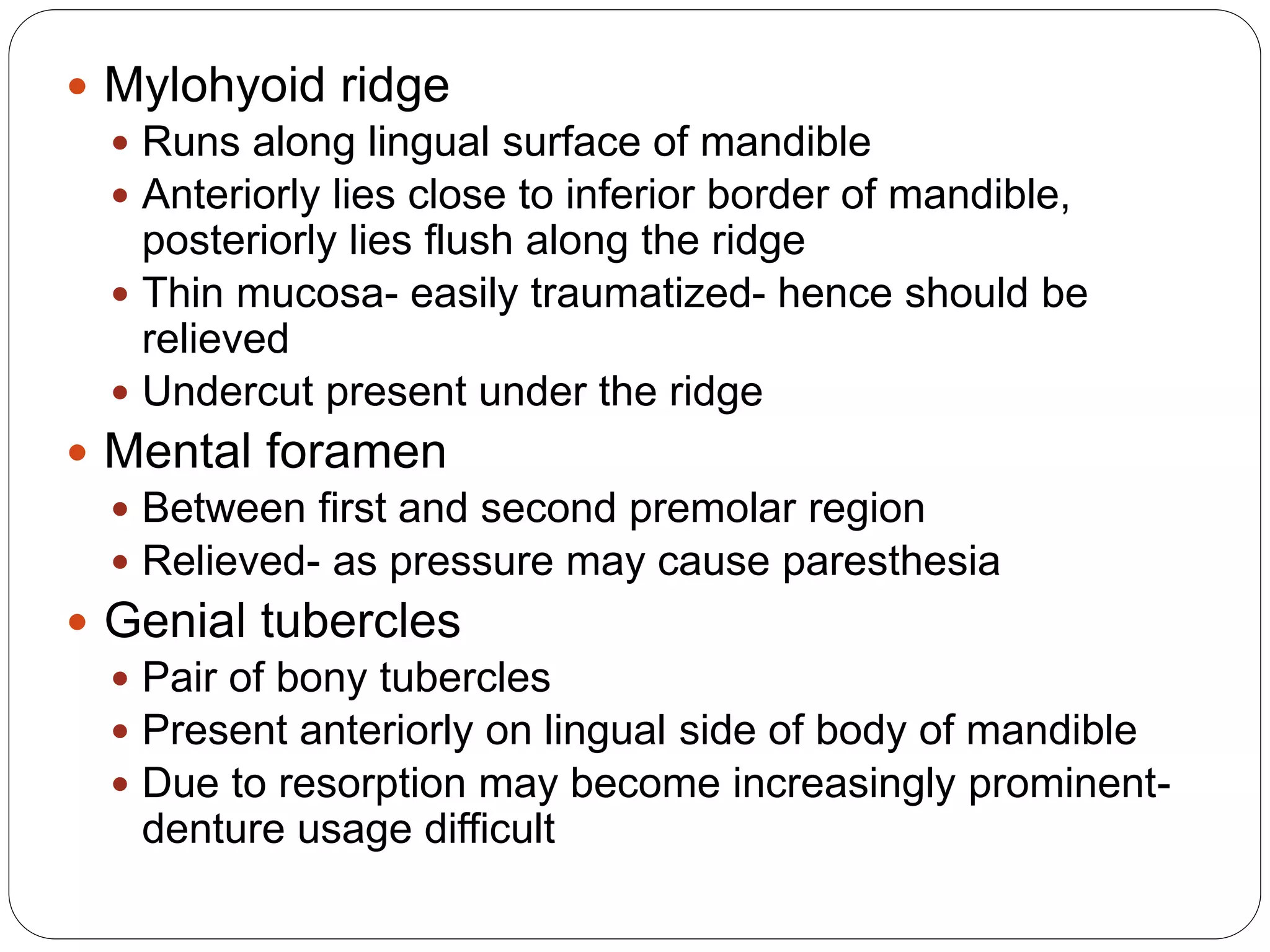 mandibular anatomical landmarks | PPTX