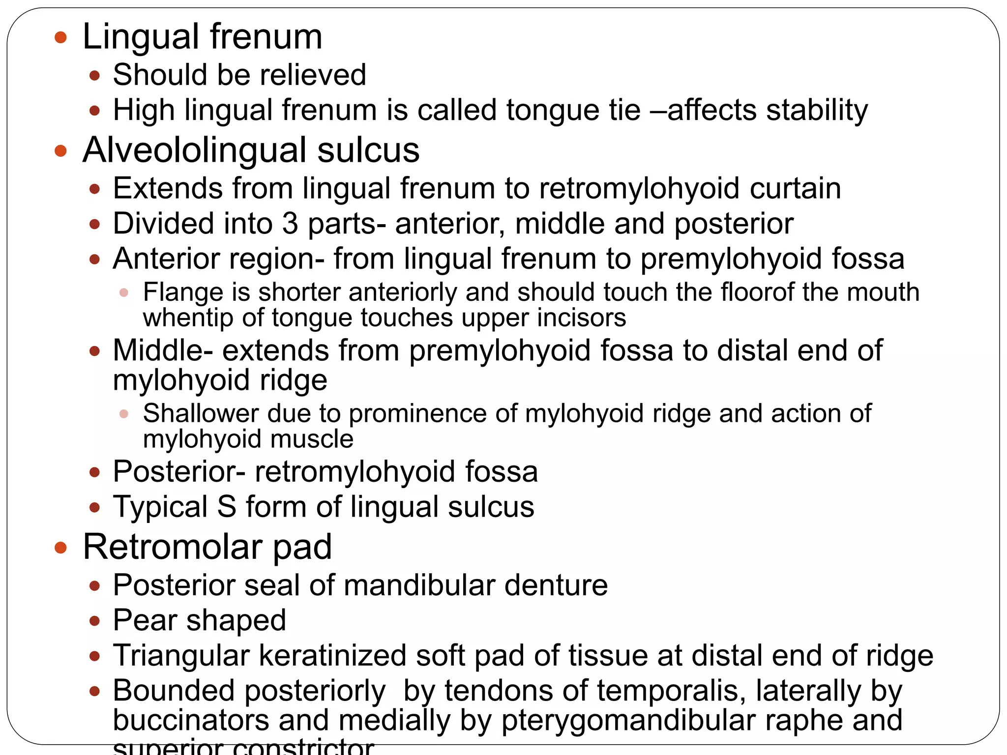 mandibular anatomical landmarks | PPTX