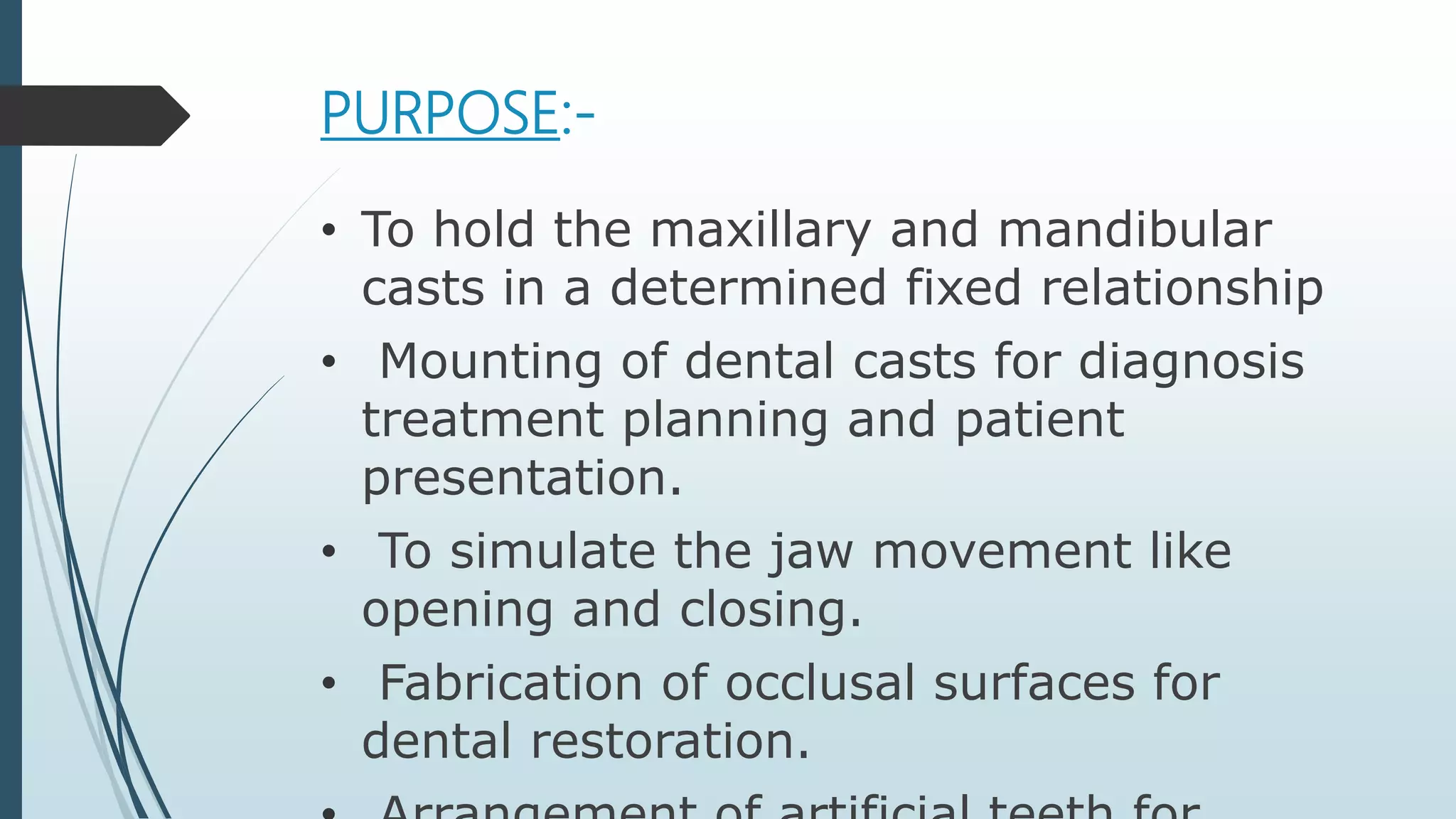 Hinge and Mean value articulator | PPTX