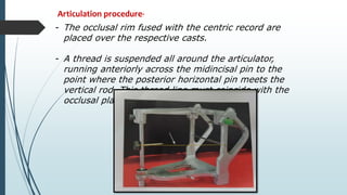 Hinge and Mean value articulator | PPTX