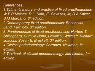 prostho-perio interdisciplanary approcah in fpd.ppt