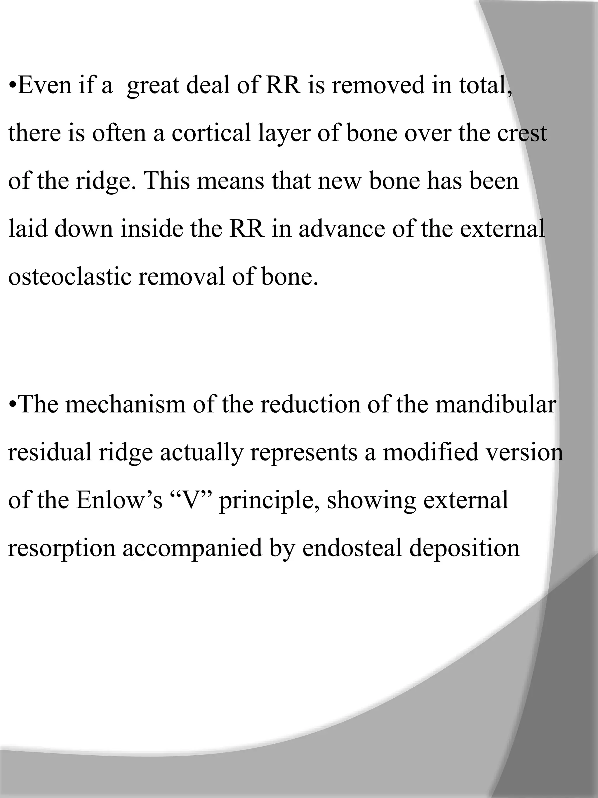 Residual Ridge Resorption | PPTX
