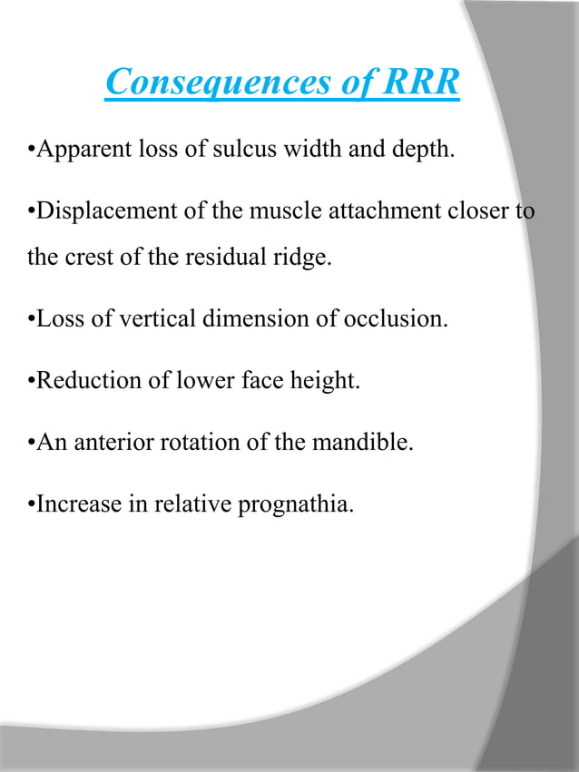 Residual Ridge Resorption | PPTX
