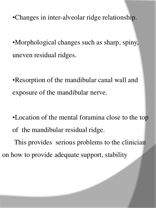 Residual Ridge Resorption