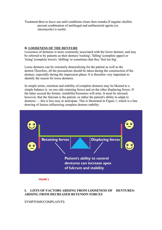 Prosthodontics-failures in cd prosthesis | DOC | Dental Health ...