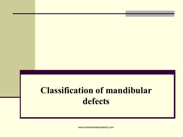 Prosthodontic management of acquired defects of mandible123 /certifie…