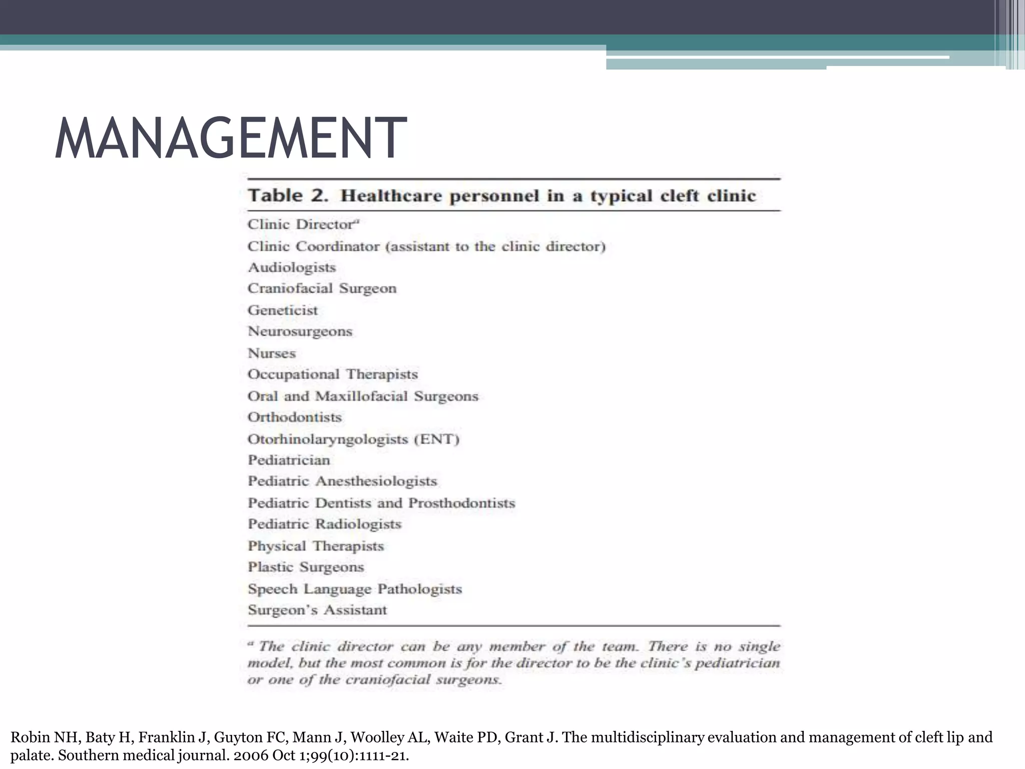 Prosthodontic management of cleft lip and palate | PPTX | Ear, Nose and Throat Conditions ...