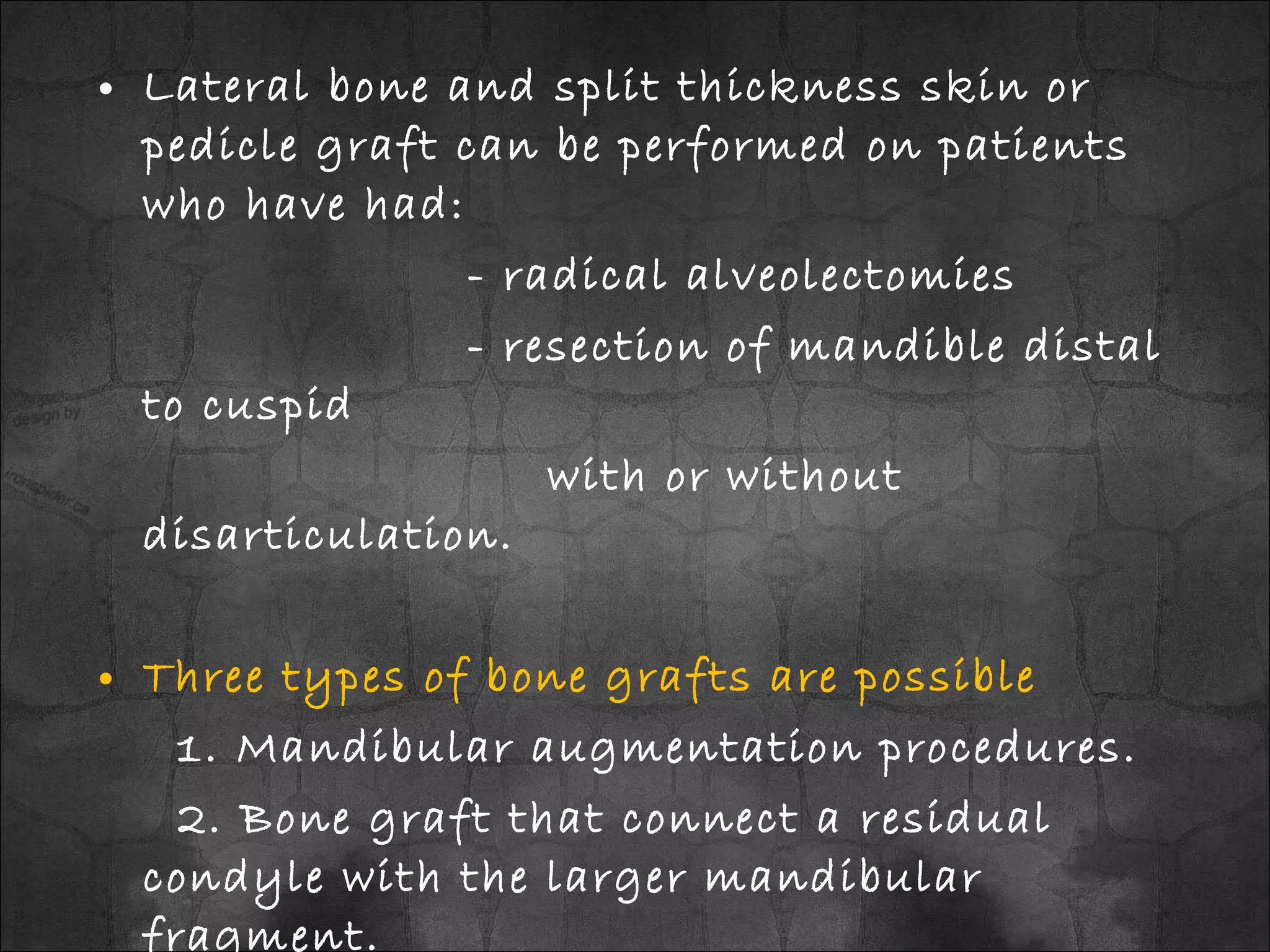 Prosthodontic Management of Mandibular Defects | PPT