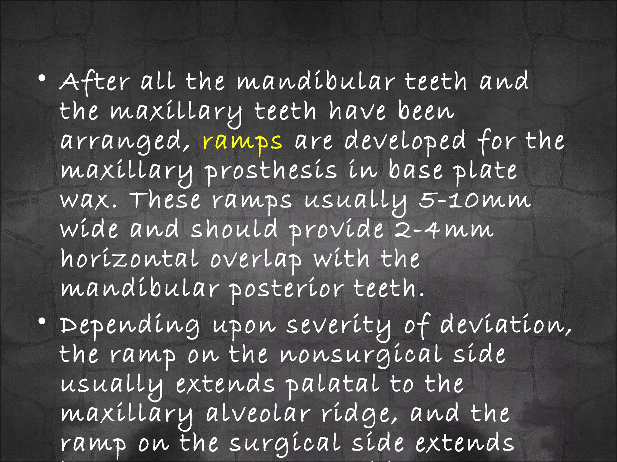 Prosthodontic Management of Mandibular Defects | PPT