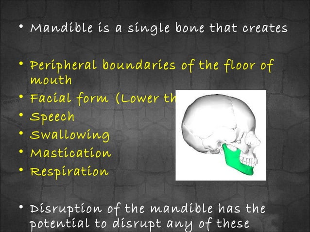 Prosthodontic Management of Mandibular Defects | PPT