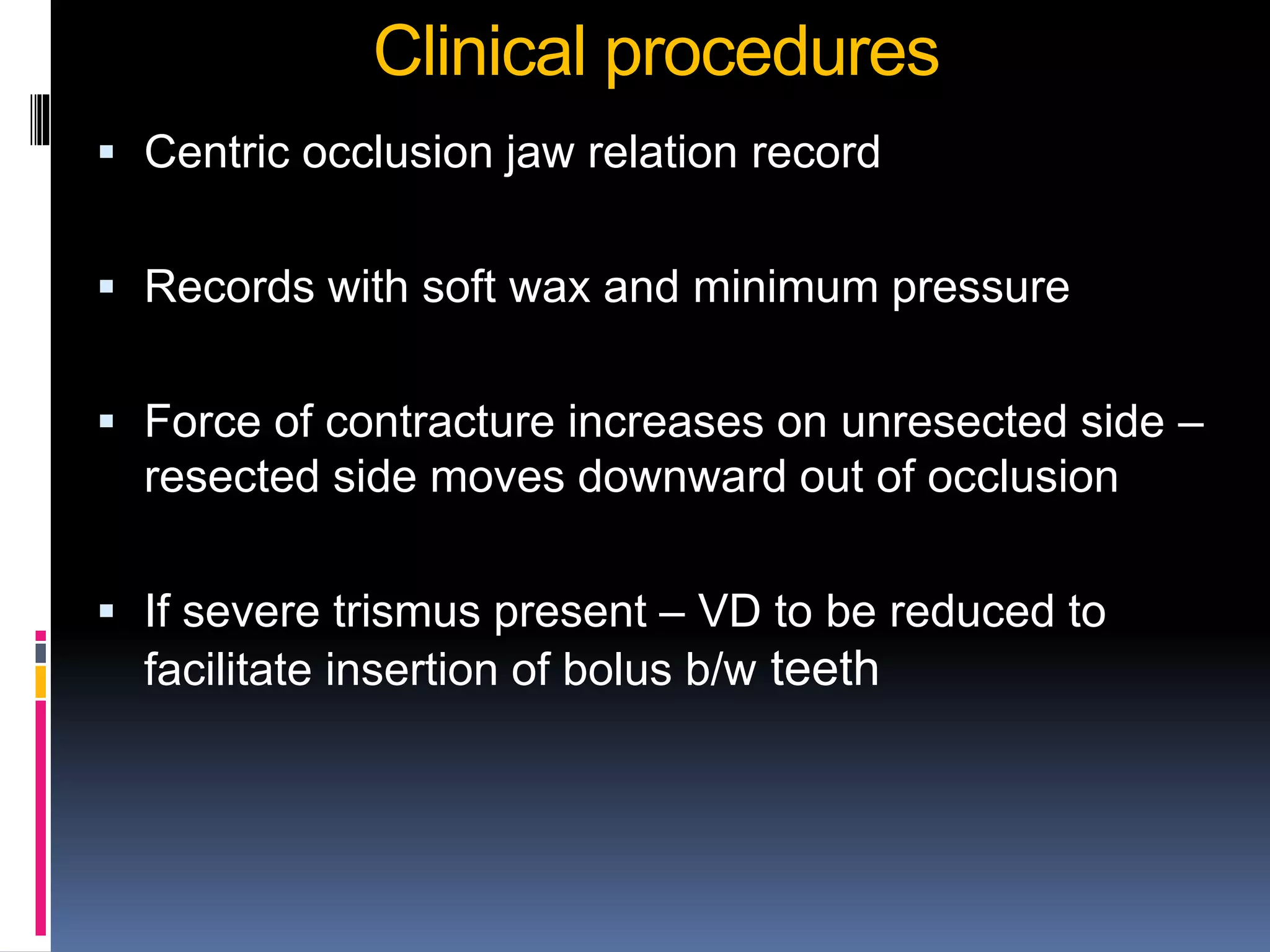 Prosthodontic rehabilitation of mandibulectomy | PPTX