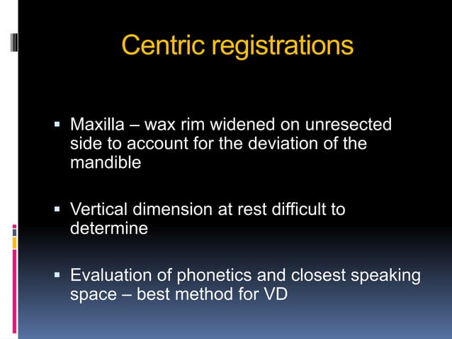 Prosthodontic rehabilitation of mandibulectomy | PPTX