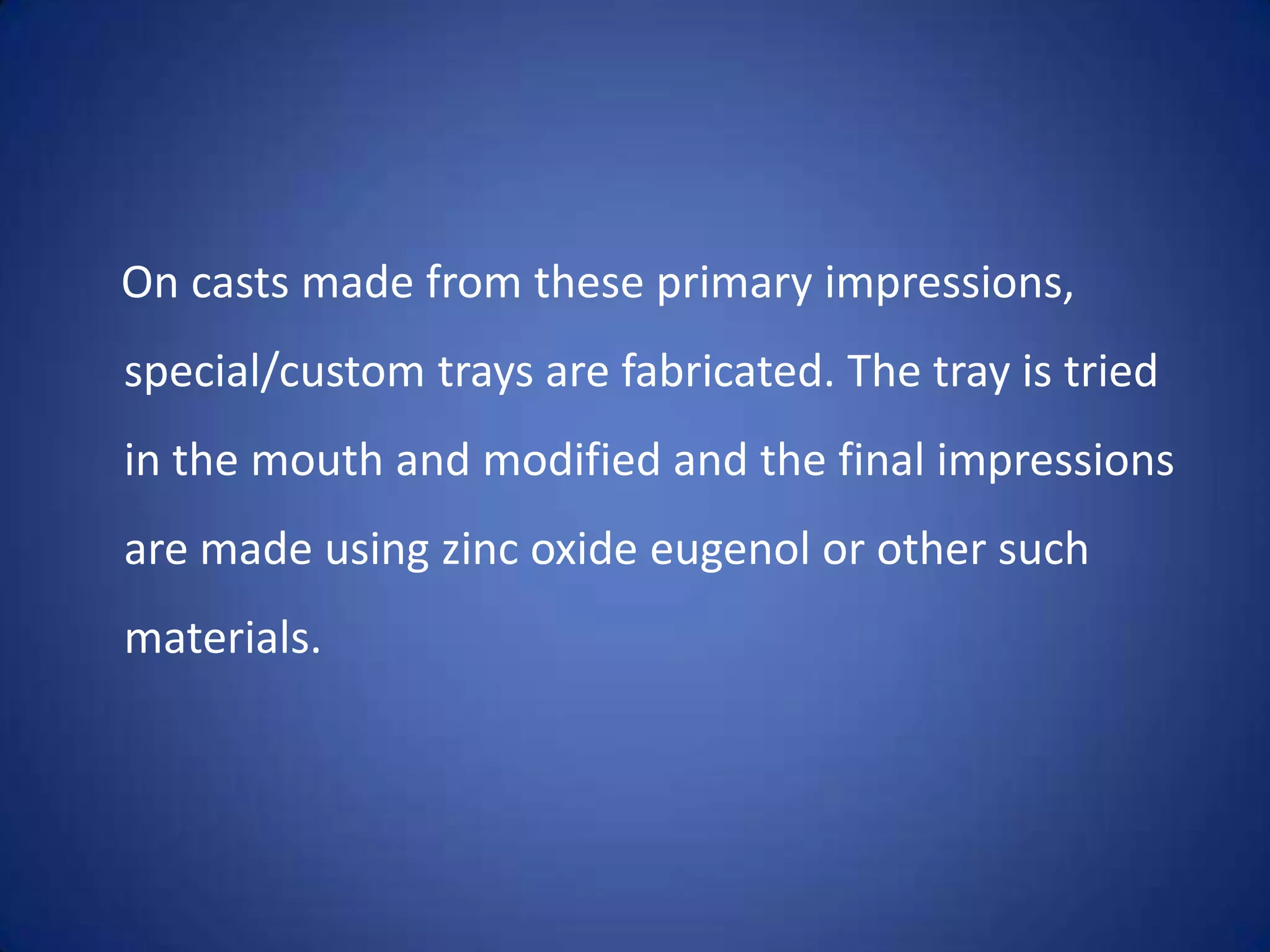 impression techniques of complete denture | PPTX