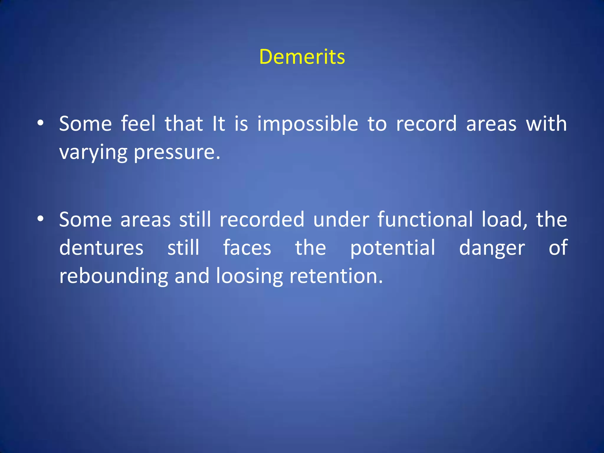 impression techniques of complete denture | PPTX