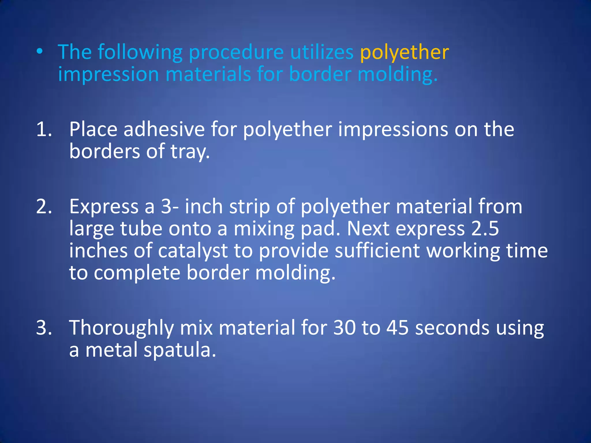 impression techniques of complete denture | PPTX