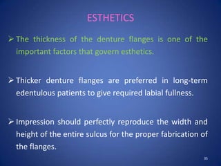 impression techniques of complete denture | PPTX