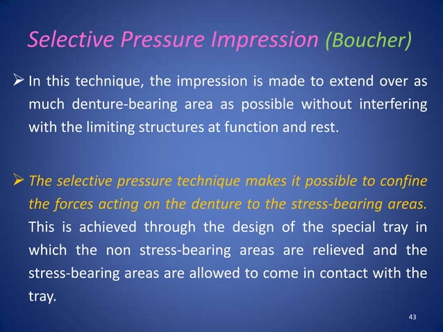 impression techniques of complete denture | PPTX | Dental Health ...