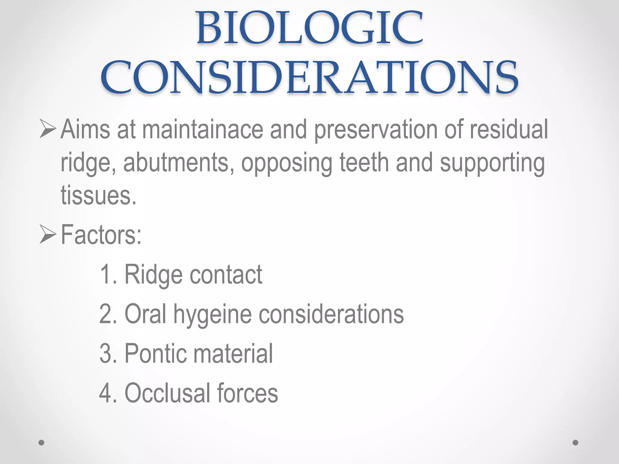pontics in FPD (prosthodontics) | PPTX