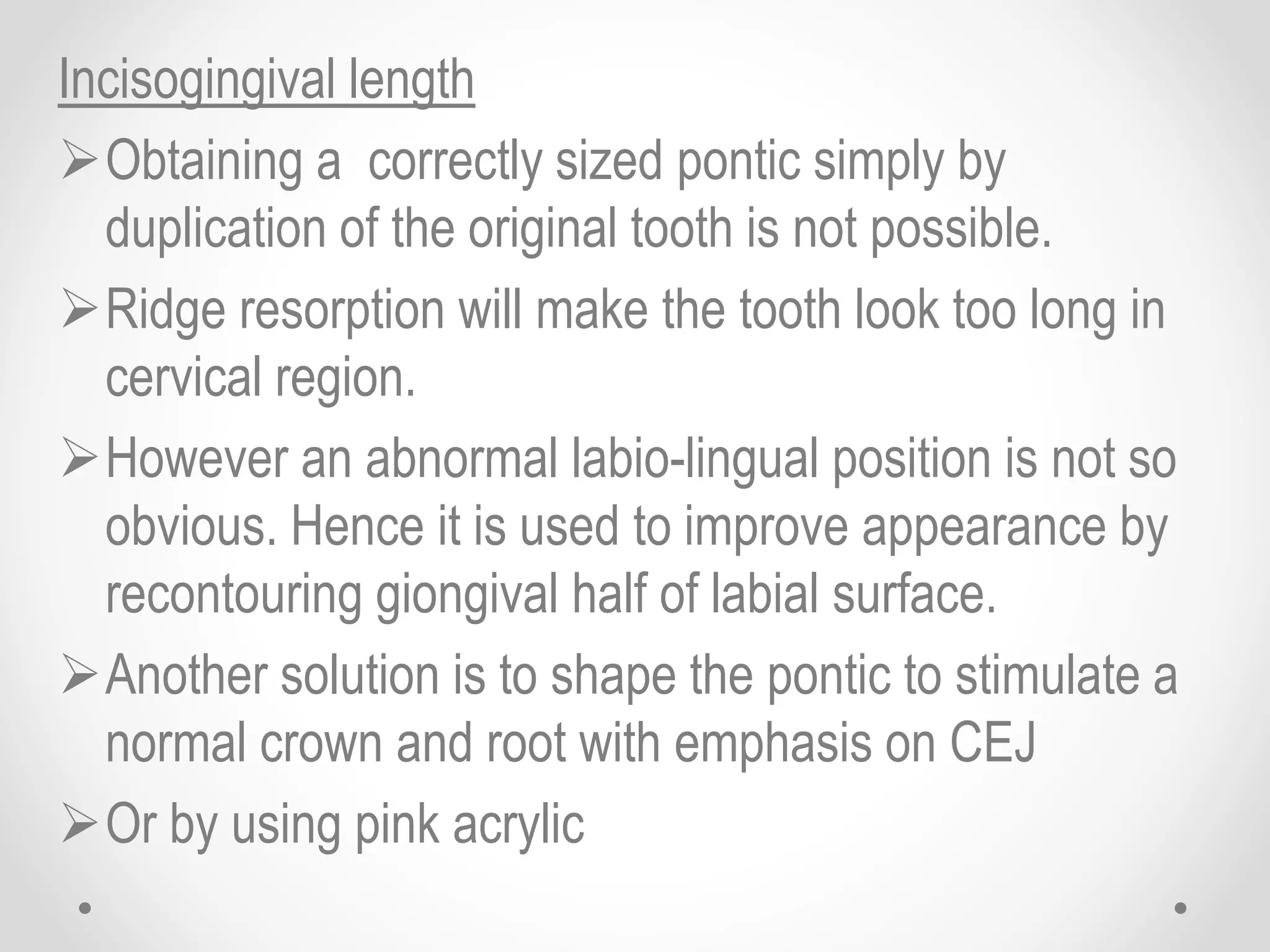 pontics in FPD (prosthodontics) | PPTX