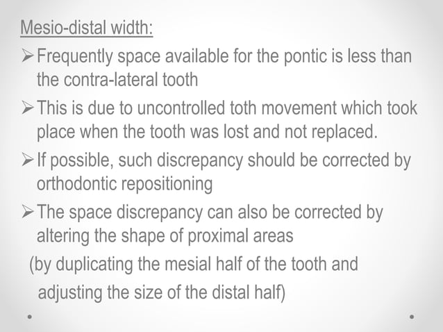 pontics in FPD (prosthodontics) | PPTX | Dental Health | Diseases and ...