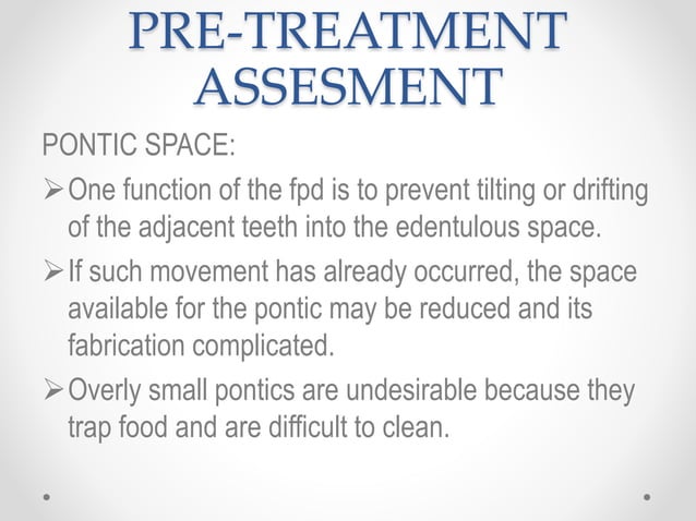 pontics in FPD (prosthodontics) | PPTX | Dental Health | Diseases and ...