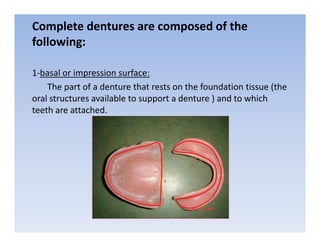 Prosthodontics lec | PDF