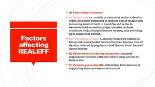 Prosthodontics - realeff relevance in complete denture | PDF