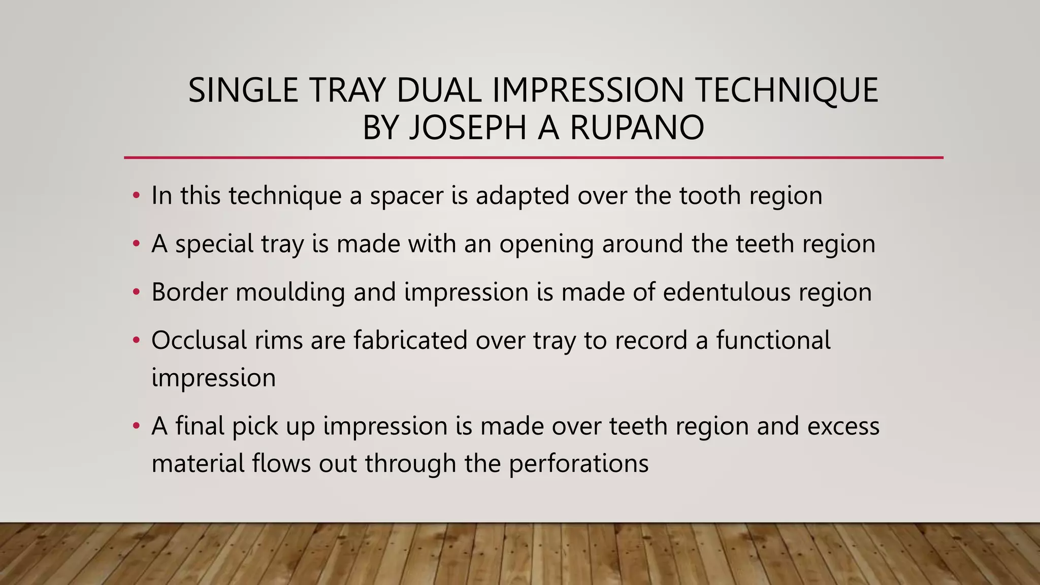 Functional impression in RPD | PPTX