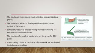 Functional impression in RPD | PPTX