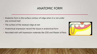 Functional impression in RPD | PPTX