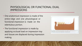 Functional impression in RPD | PPTX