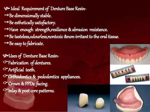 denture base resin presentation