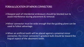 Indirect retainer and minor connector.pptx