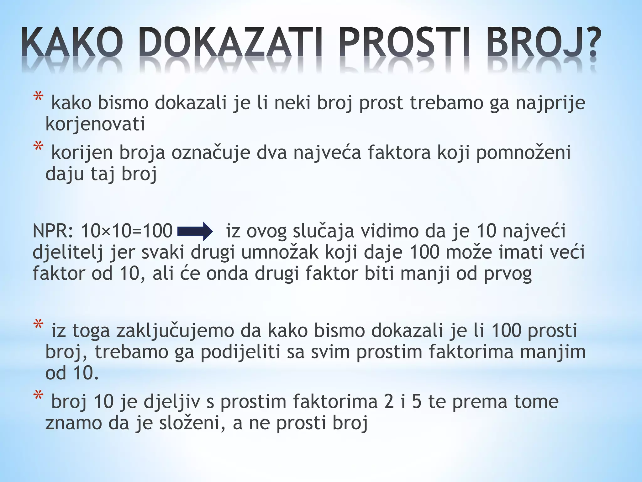 Prosti brojevi | PPTX