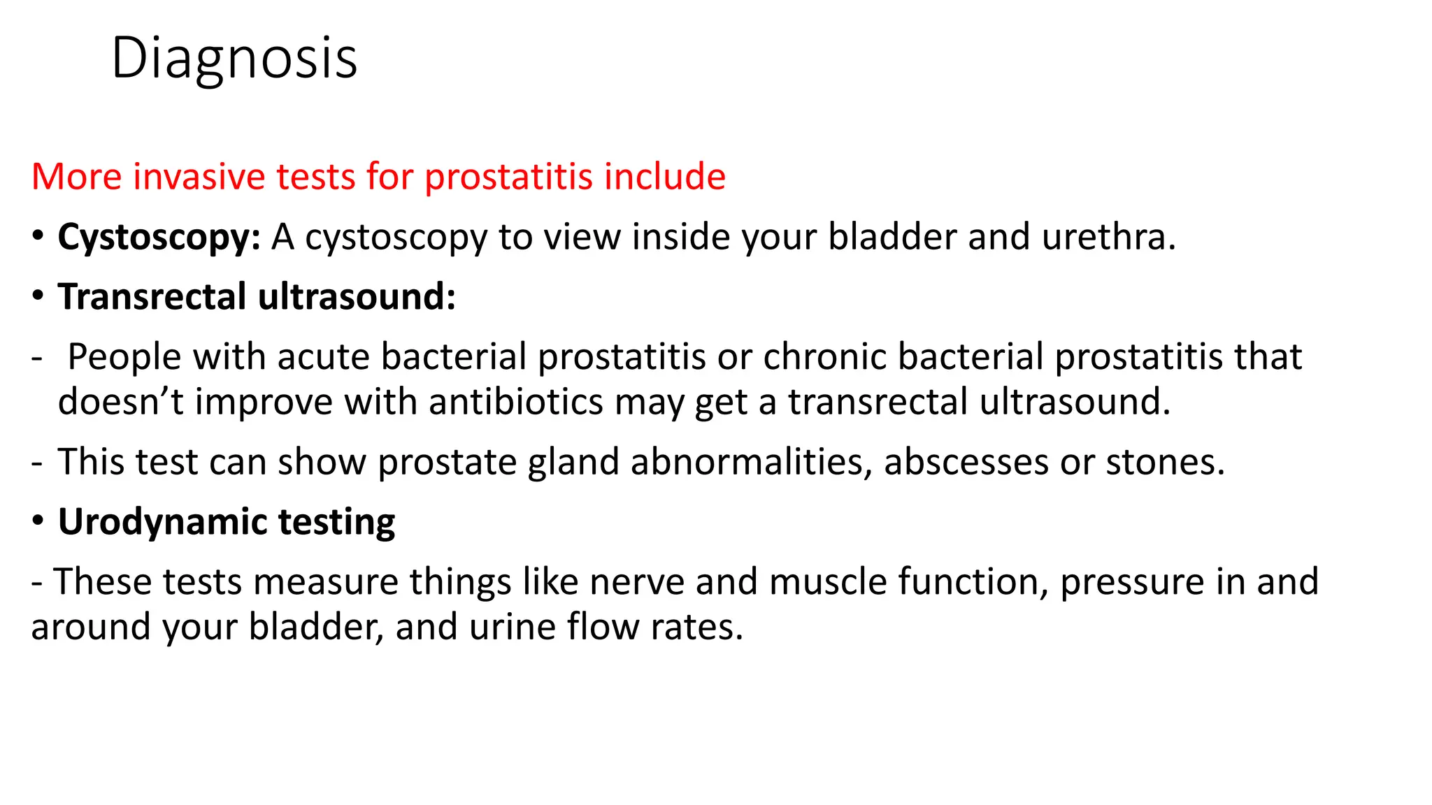 A lecture slide on Prostitis.pptx for nursing students | PPTX