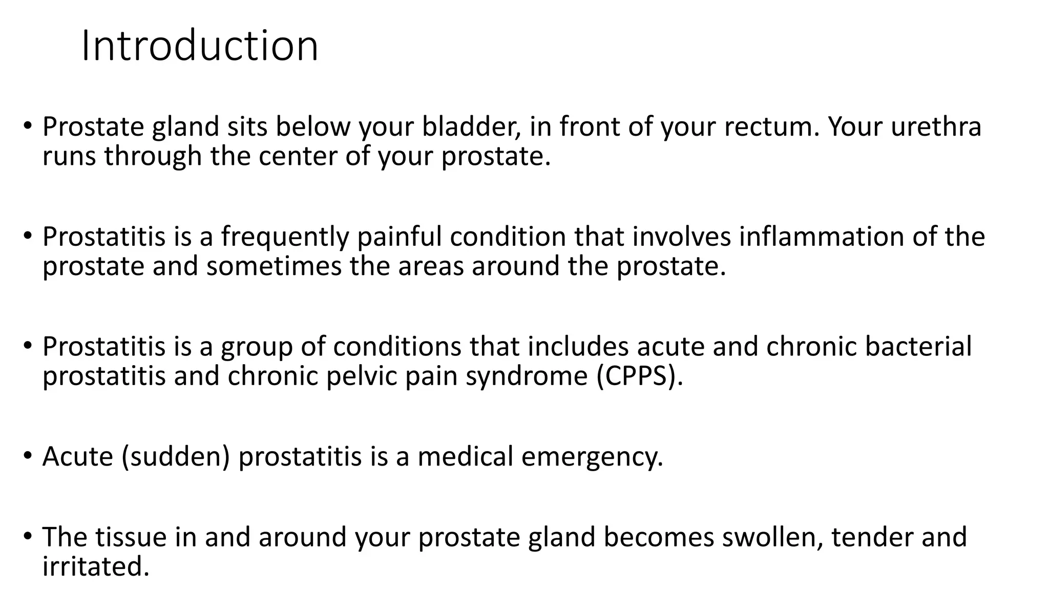 A lecture slide on Prostitis.pptx for nursing students | PPTX