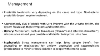 A lecture slide on Prostitis.pptx for nursing students | PPTX