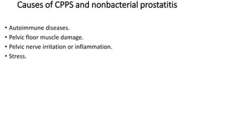 A lecture slide on Prostitis.pptx for nursing students | PPTX