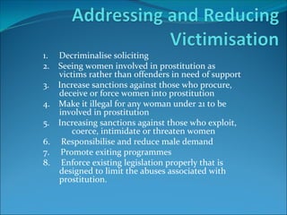 Prostitution and victimisation: A Realist Analysis. Roger Matthews | PPT