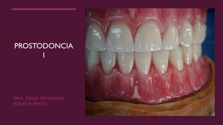 Prostodoncia i.pdf tipos de prótesis dental | PDF