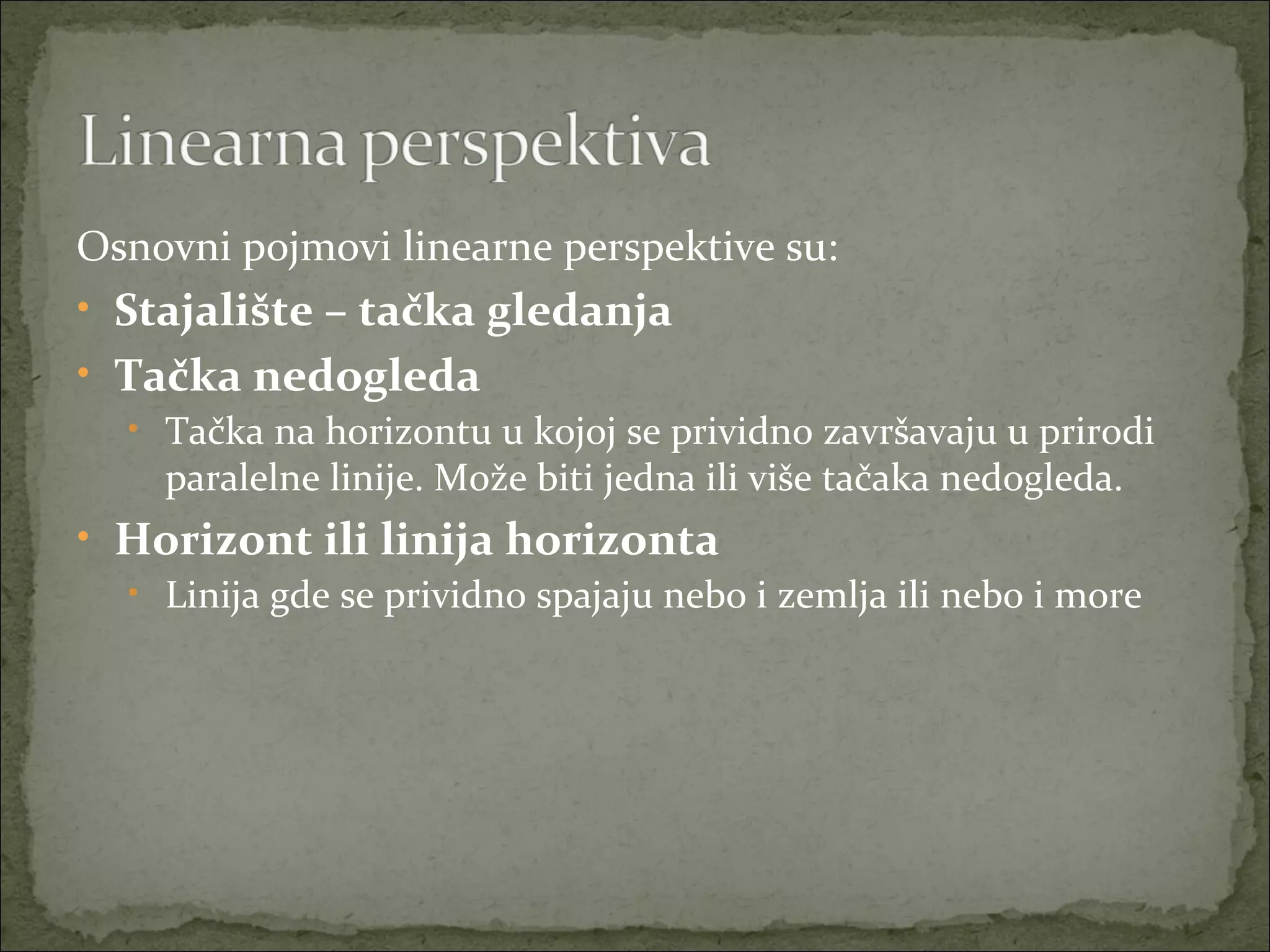 Prostor i perspektiva | PPT