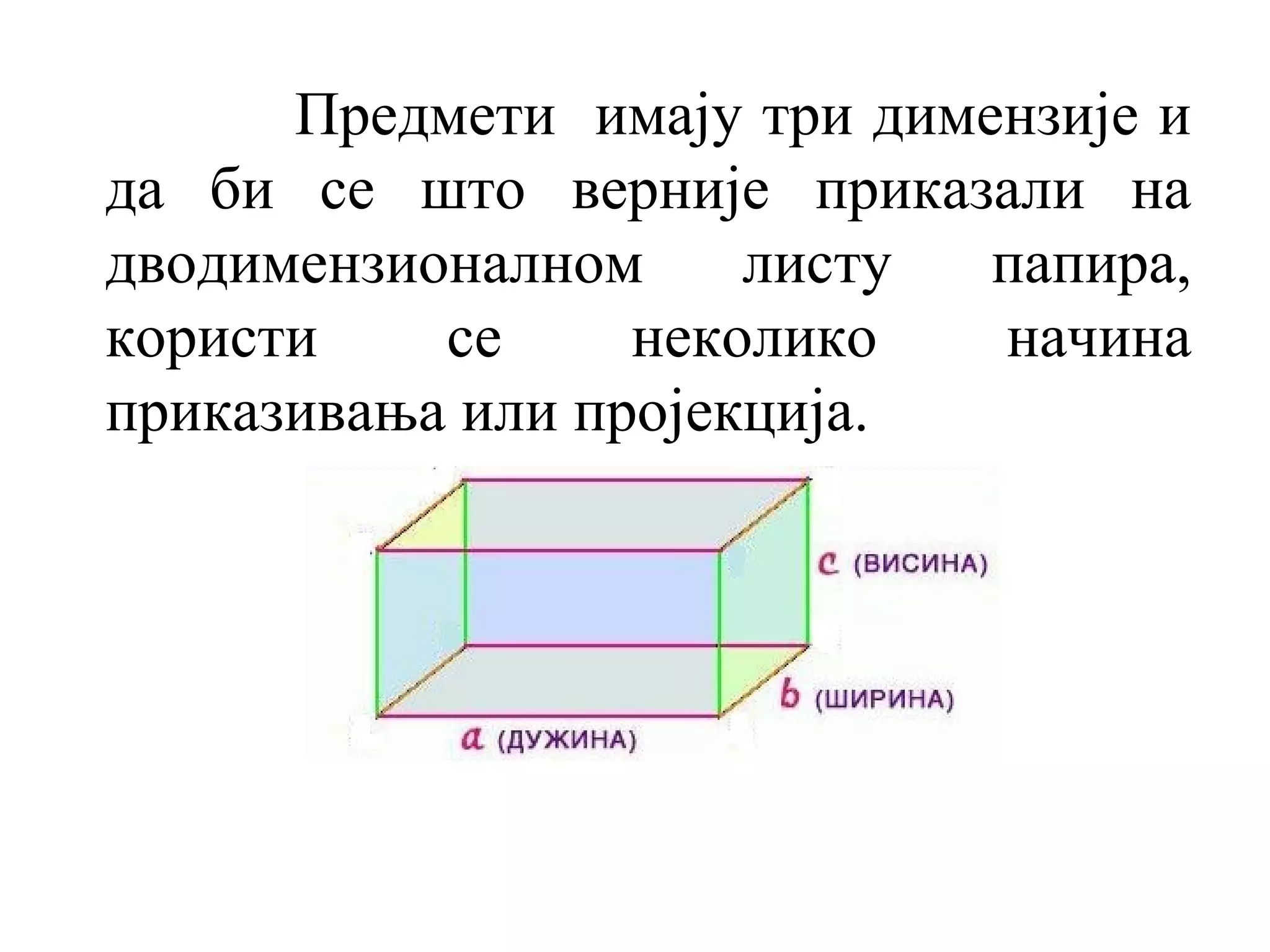 Prostorno i ortogonalno projektovanje | PPT