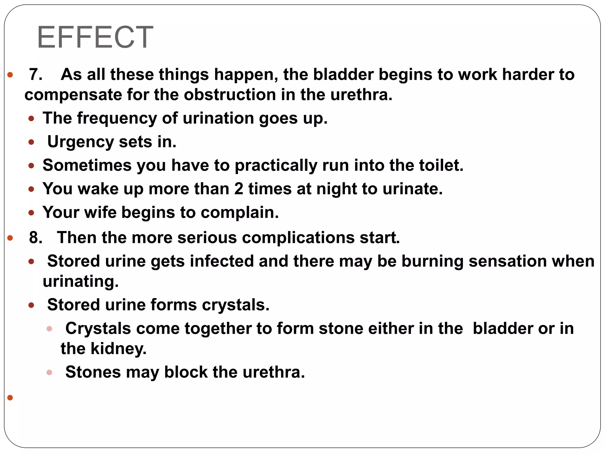 Prostrate Enlargement-Must read for men above 40 | PPTX