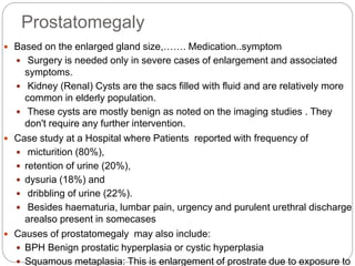 Prostrate Enlargement-Must read for men above 40 | PPT