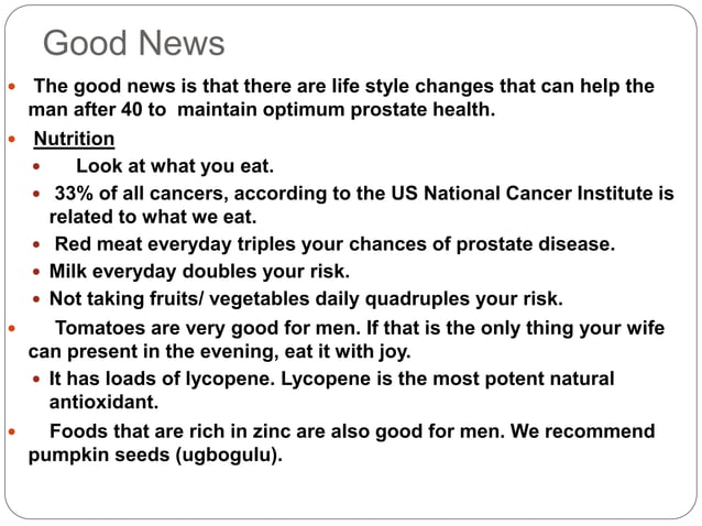 Prostrate Enlargement-Must read for men above 40 | PPT