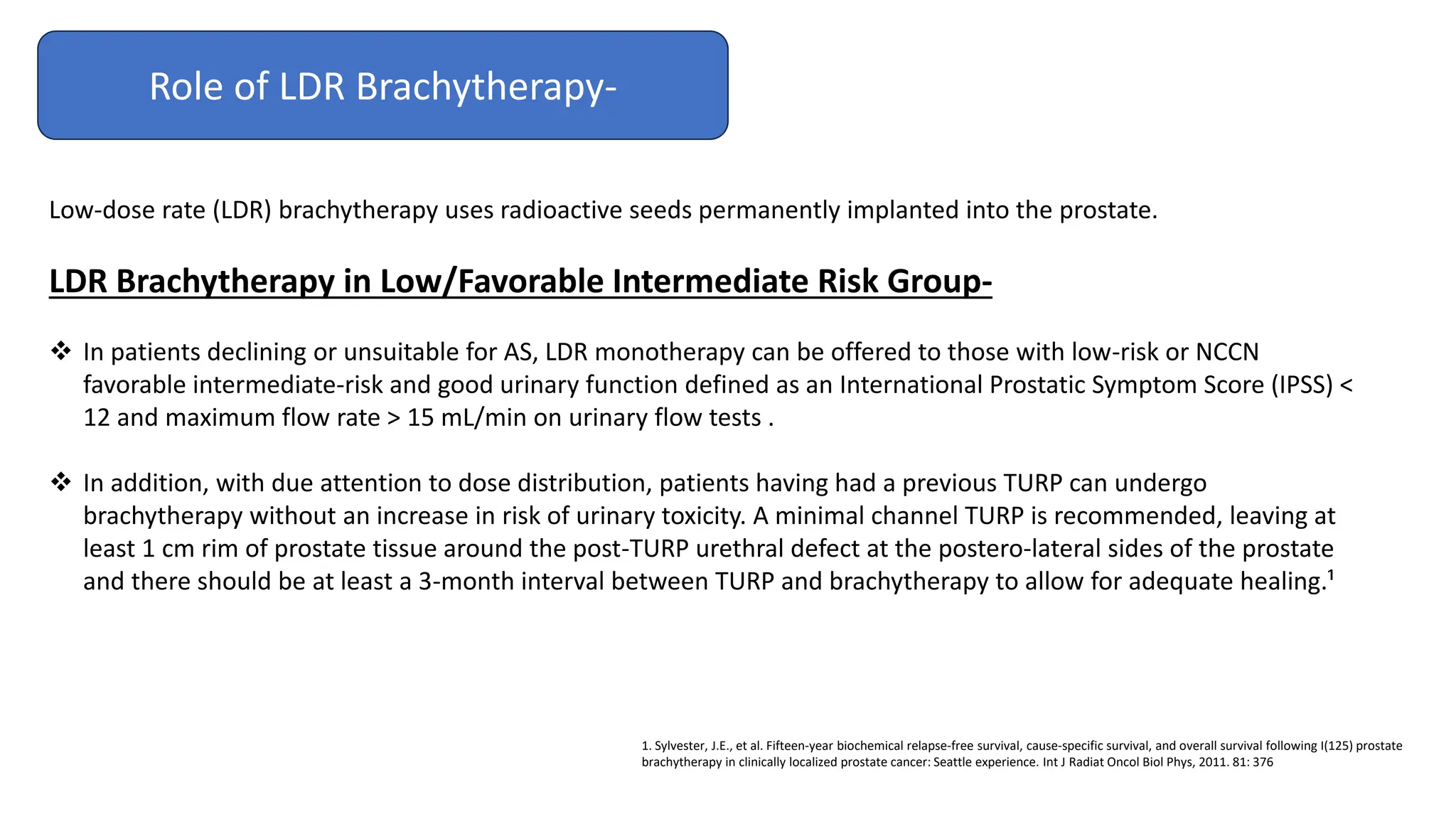 Role of radiotherapy in prostate cancer.pptx