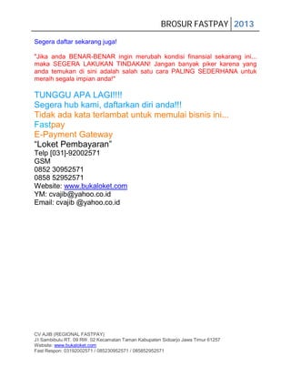 Brosur fastpay | PDF
