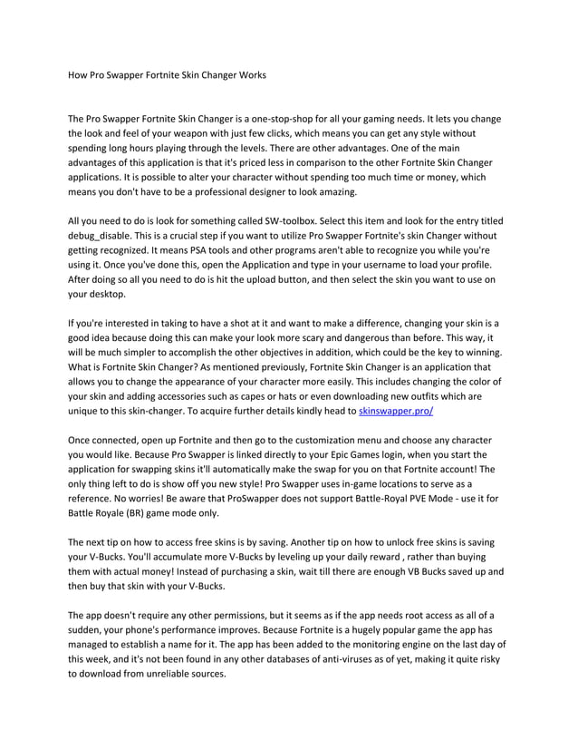 Pro swapper | PDF | Shareware and Freeware | Computer Software and ...