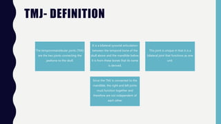TMJ- Temporomandibular joint | PPT