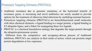 overview on protein targeted chimerase (protac) in recent life | PPTX